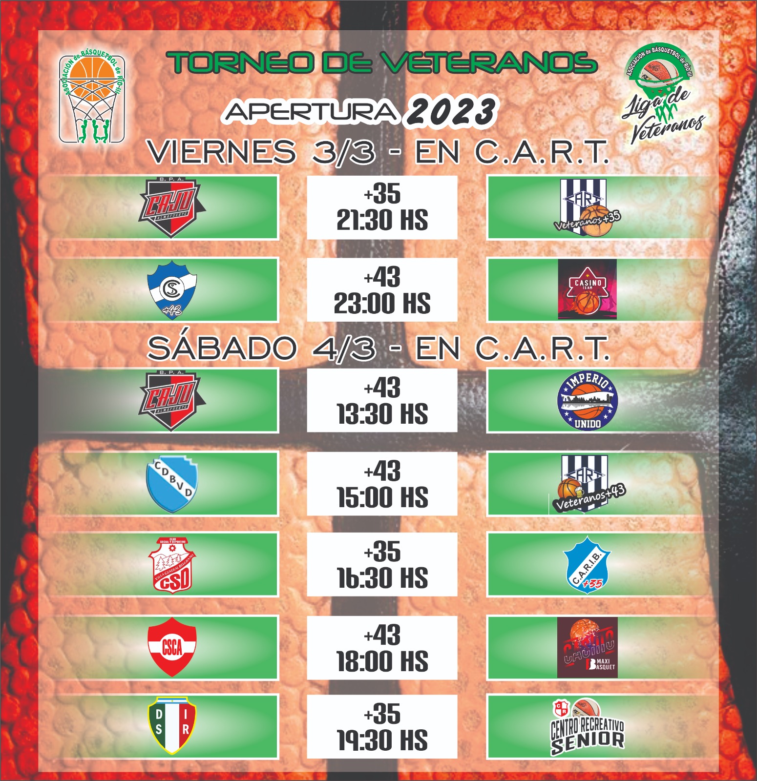 Liga de Veteranos 2023 - ABRT